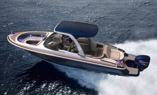 Chris Craft 28 Launch GT w/ Arch Captain Navy Cockpit Cover 122163046 ...