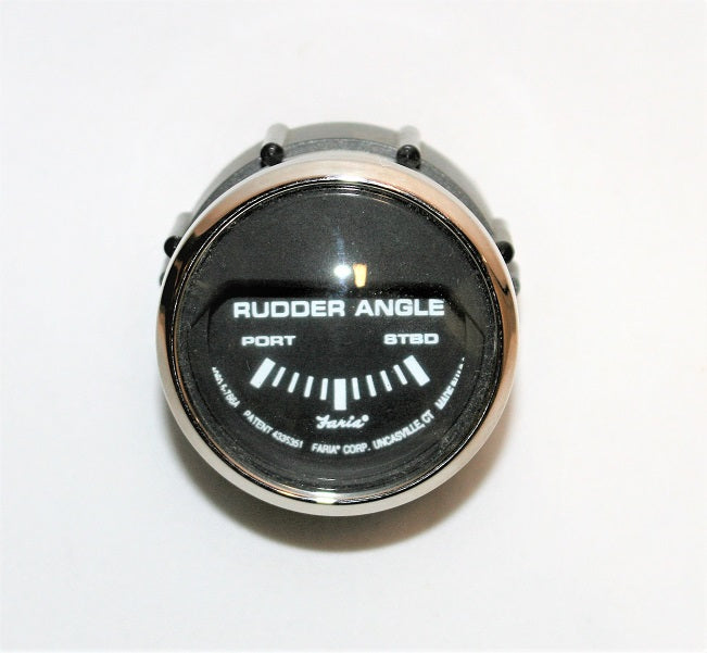 Faria Marine Chrome Bezel Ruddle Angle Gauge GP7569A – Marine Surplus