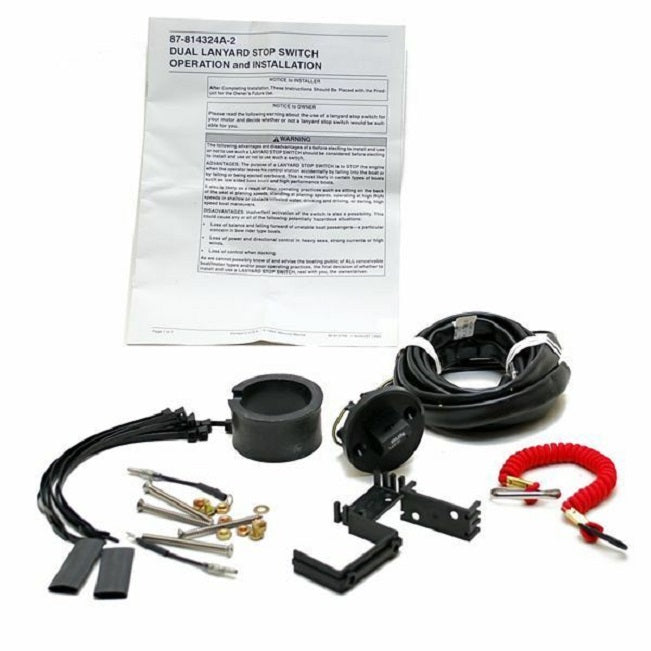 Quicksilver / Mercury Marine Dual Emergency Stop Kill Switch Assembly ...