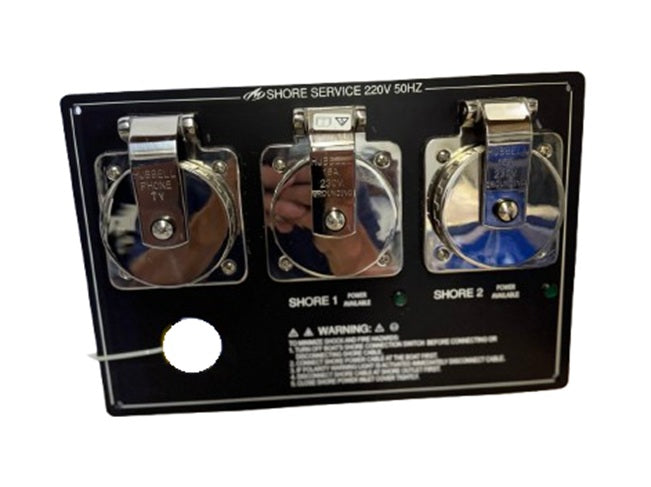 Monterey Boats 360SC 16 AMP/220V TV & Shore Power Inlet Panel 60253839 ...