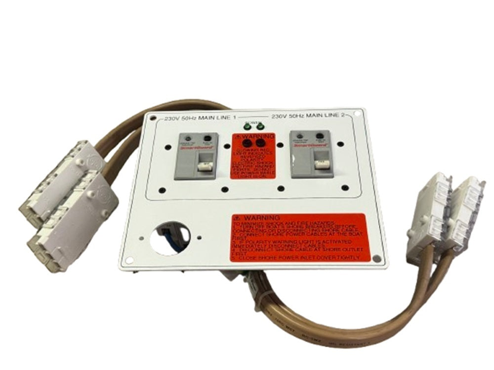 Century Boats 230V/50Hz Euro Inlet A.C. Shore Power Breaker Panel 5620 ...